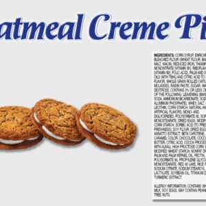 Little Debbie Oatmeal Creme Pies, 12 Individually Wrapped creme pies, 16.2 Ounces, Pack of One (1)