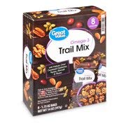 Great Value Omega-3 Trail Mix, 1.75 oz, 8 Count (Pack of 2)