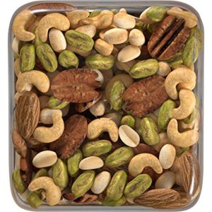 Fisher Snack Oven Roasted Never Fried Mixed Nuts with Peanuts, 24 Ounces, Peanuts, Almonds, Cashews, Pistachios, Pecans, Made With Sea Salt, Non-GMO, No Oils, Artificial Ingredients or Preservatives