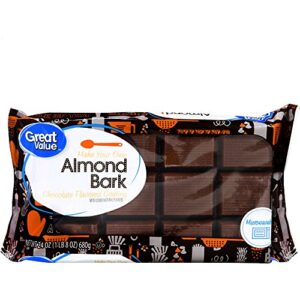 great value chocolate almond bark, 24 oz