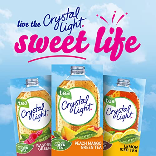 Crystal Light Sugar-Free Peach Mango Green Tea On-The-Go Powdered Drink Mix 10 Count