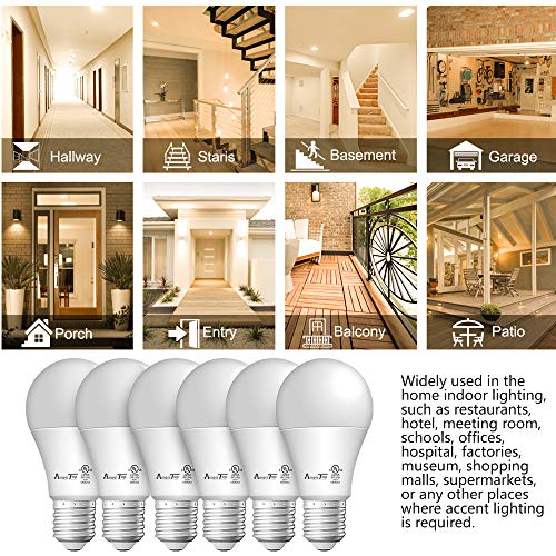 AmeriTop A19 LED Light Bulbs- 6 Pack, Efficient 14W(100W Equivalent) 1600 Lumens General Lighting Bulbs, UL Listed, Non-Dimmable, E26 Standard Base (2700K Soft White)