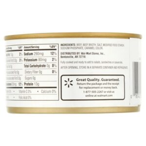 Great Value Roast Beef in Beef Broth, 12 oz (Pack of 2)