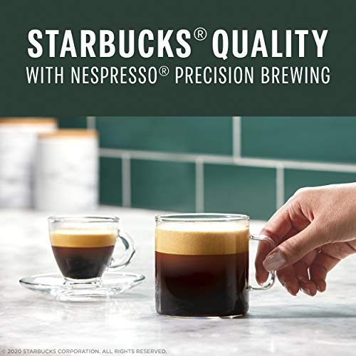 Starbucks by Nespresso Blonde, Medium, and Dark Roast Variety Pack Coffee (40-count single serve capsules, compatible with Nespresso Vertuo Line System)