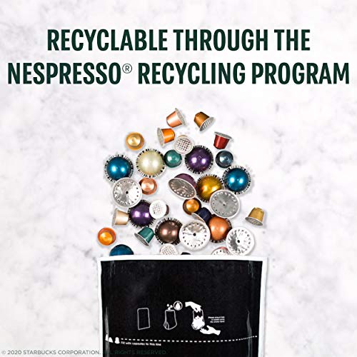 Starbucks by Nespresso Blonde, Medium, and Dark Roast Variety Pack Coffee (40-count single serve capsules, compatible with Nespresso Vertuo Line System)