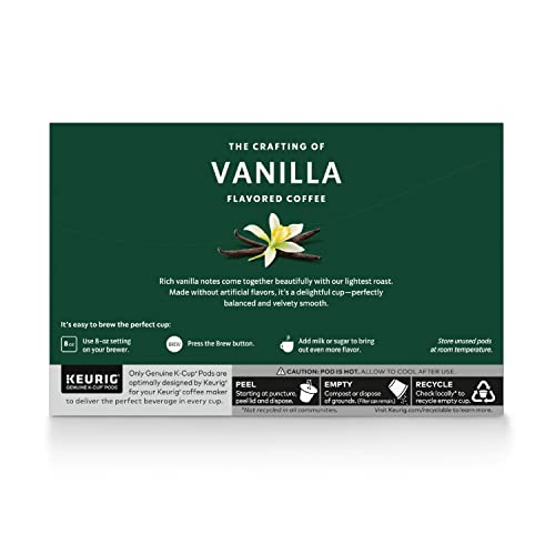 Starbucks Flavored K-Cup Coffee Pods — Vanilla for Keurig Brewers — 6 boxes (60 pods total)