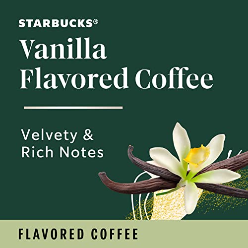 Starbucks Flavored K-Cup Coffee Pods — Vanilla for Keurig Brewers — 6 boxes (60 pods total)