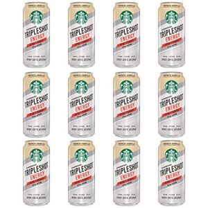 Starbucks Tripleshot Energy Extra Strength Espresso Coffee Beverage, French Vanilla, 225mg Caffeine, 15 oz cans (12 Pack)