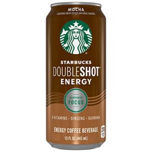 Starbucks Doubleshot Energy Espresso Coffee, Mocha, 15 oz Cans (12 Pack) (Packaging May Vary)