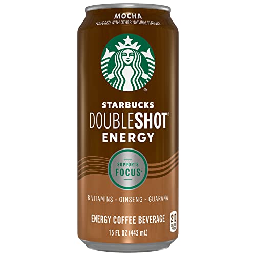 Starbucks Doubleshot Energy Espresso Coffee, Mocha, 15 oz Cans (12 Pack) (Packaging May Vary)