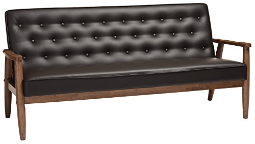 Baxton Studio BBT8013-Brown Sofas, Brown