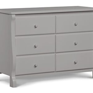 Delta Children Universal 6 Drawer Dresser, Greenguard Gold Certified, Grey