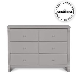 Delta Children Universal 6 Drawer Dresser, Greenguard Gold Certified, Grey