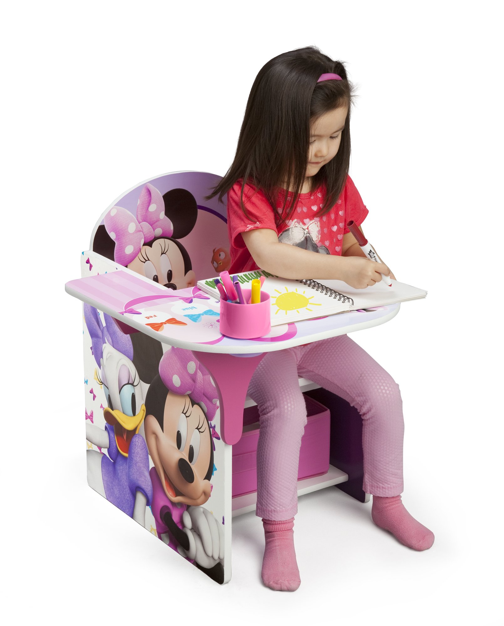 Delta Children Chair Desk With Storage Bin, Disney Minnie Mouse