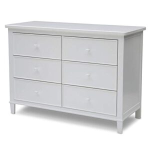 delta children haven 6 drawer dresser, greenguard gold certified, white