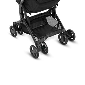 The Clutch Stroller by Delta Children - Lightweight Compact Folding Stroller - Fits Airplane Overhead Storage - Black