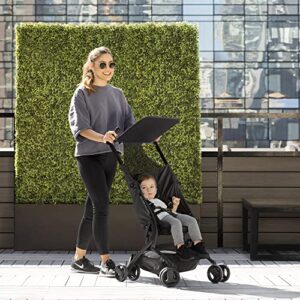 The Clutch Stroller by Delta Children - Lightweight Compact Folding Stroller - Fits Airplane Overhead Storage - Black