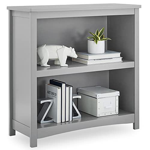 Delta Children Universal 2-Shelf Bookcase - Greenguard Gold Certified, Grey