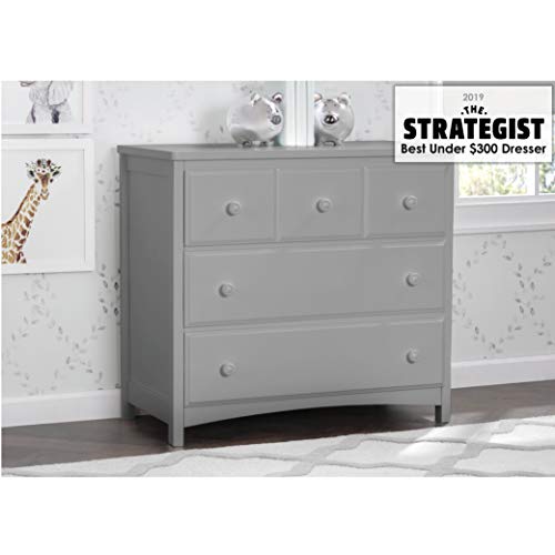 Delta Children 3 Drawer Dresser, Greenguard Gold Certified, Grey