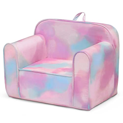 Delta Children Cozee Chair for Kids for Ages 18 Months and Up, Tie Dye