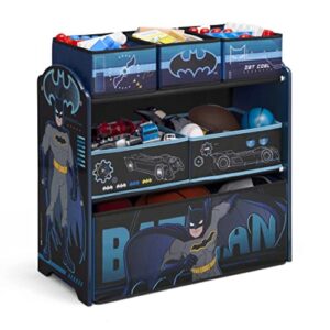 delta children design & store 6 bin toy storage organizer, batman