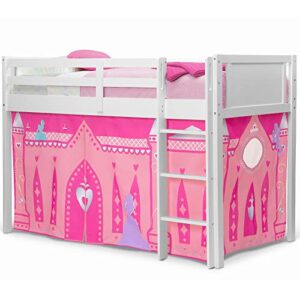 Delta Children Loft Bed Tent Curtain Set for Low Twin, Disney Princess