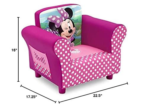 Delta Children Upholstered Chair, Disney Minnie Mouse