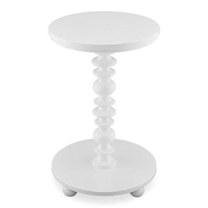 Delta Children Palmer End/Side Table, GREENGUARD Gold Certified, Bianca White