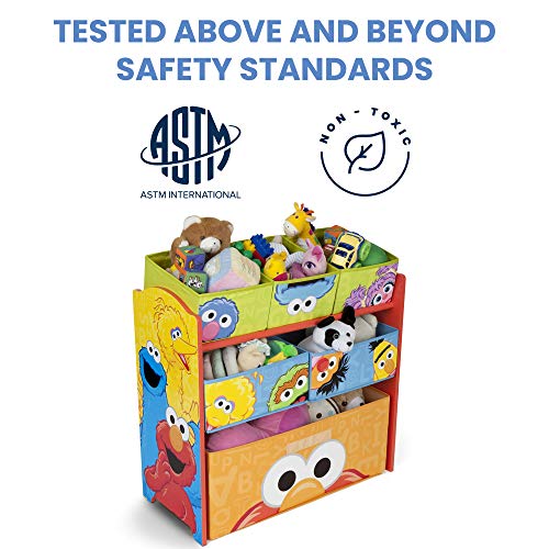 Sesame Street 6 Bin Design and Store Toy Organizer by Delta Children