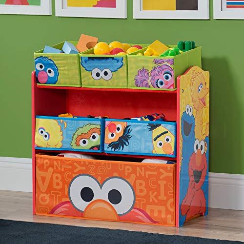 Sesame Street 6 Bin Design and Store Toy Organizer by Delta Children