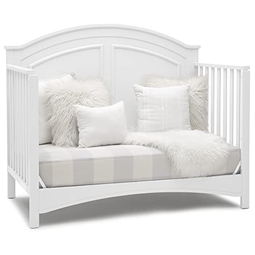 Delta Children Perry 6-in-1 Convertible Crib - Greenguard Gold Certified, Bianca White