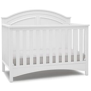 Delta Children Perry 6-in-1 Convertible Crib - Greenguard Gold Certified, Bianca White