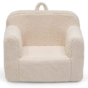 delta children cozee sherpa chair, cream