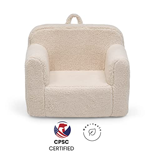 Delta Children Cozee Sherpa Chair, Cream