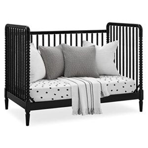 Delta Children Saint 4-in-1 Convertible Crib, Includes Conversion Rails, Greenguard Gold Certified, Black