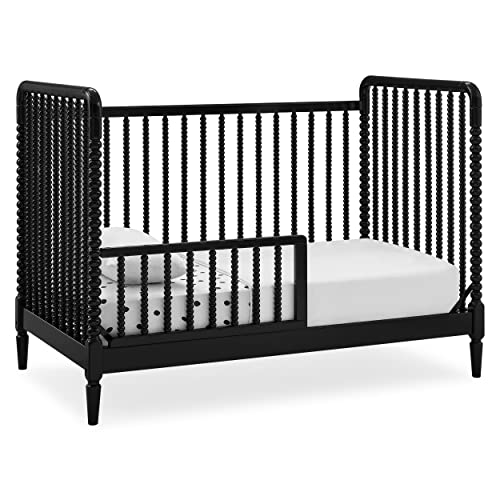 Delta Children Saint 4-in-1 Convertible Crib, Includes Conversion Rails, Greenguard Gold Certified, Black