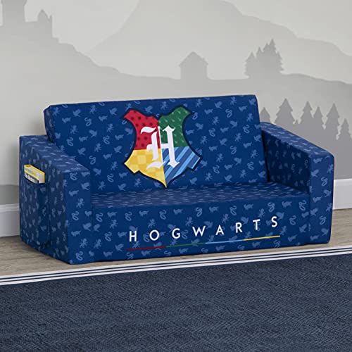 Delta Children Cozee Flip-Out Sofa-2-in-1 Convertible Sofa to Lounger for Kids, Harry Potter