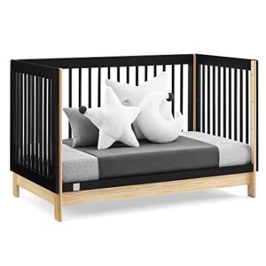 babyGap by Delta Children Tate 4-in-1 Convertible Crib - Greenguard Gold Certified, Ebony/Natural