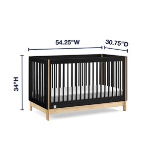 babyGap by Delta Children Tate 4-in-1 Convertible Crib - Greenguard Gold Certified, Ebony/Natural