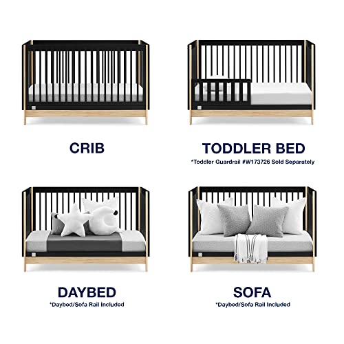 babyGap by Delta Children Tate 4-in-1 Convertible Crib - Greenguard Gold Certified, Ebony/Natural