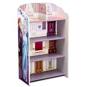 Delta Children Wooden Playhouse 4-Shelf Bookcase for Kids, Frozen II