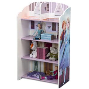 Delta Children Wooden Playhouse 4-Shelf Bookcase for Kids, Frozen II