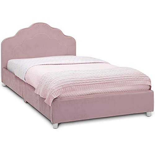 Delta Children Upholstered Twin Bed, Rose Pink