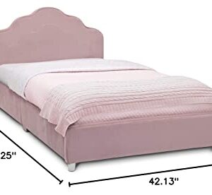 Delta Children Upholstered Twin Bed, Rose Pink