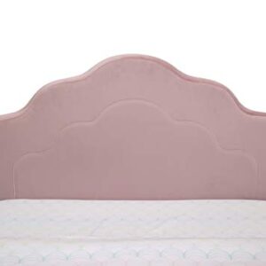 Delta Children Upholstered Twin Bed, Rose Pink