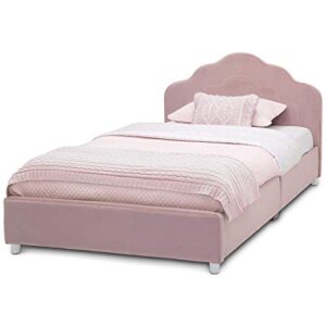 Delta Children Upholstered Twin Bed, Rose Pink