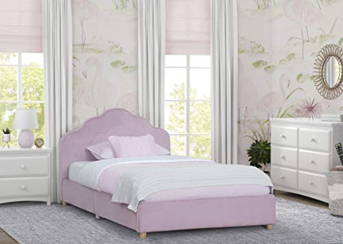 Delta Children Upholstered Twin Bed, Rose Pink