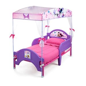 Delta Children's Products Minnie Mouse Canopy Toddler Bed,Purple