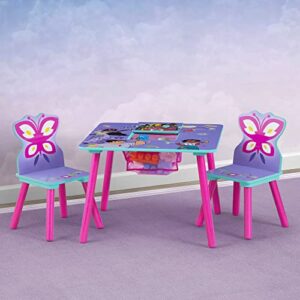 Disney Encanto Kids Table and Chair Set with Storage (2 Chairs Included) by Delta Children - Ideal for Arts & Crafts, Snack Time, Homeschooling, Homework & More - Greenguard Gold Certified, Purple