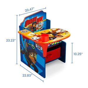 Delta Children Chair Desk with Storage Bin + Design and Store 6 Bin Toy Storage Organizer, Nick Jr. PAW Patrol (Bundle)